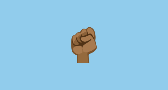 🏾 Raised Fist: Medium-Dark Skin Tone Emoji on Facebook 2.0