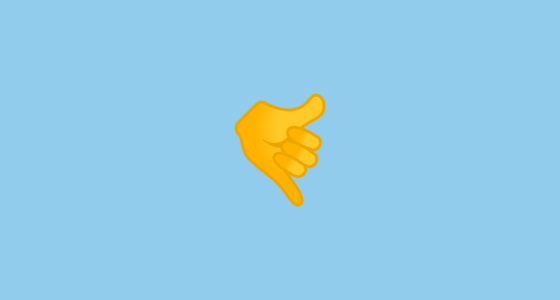 🤙 Sinal "Me Liga" Emoji on Google Noto Color Emoji Android 8.0