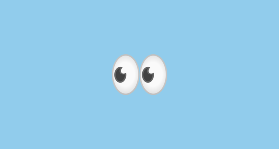 👀 Eyes Emoji on Google Noto Color Emoji Android 8.0