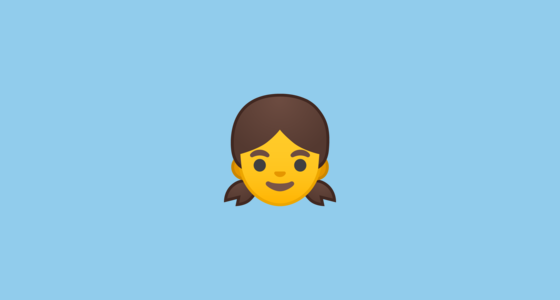 👧 女孩 Emoji on Google Noto Color Emoji Android 8.0