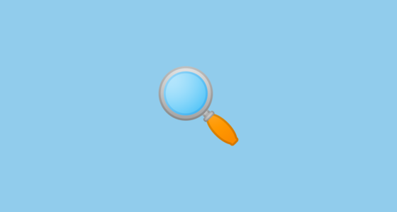 🔍 Magnifying Glass Tilted Left Emoji on Google Noto Color Emoji Android 8.0