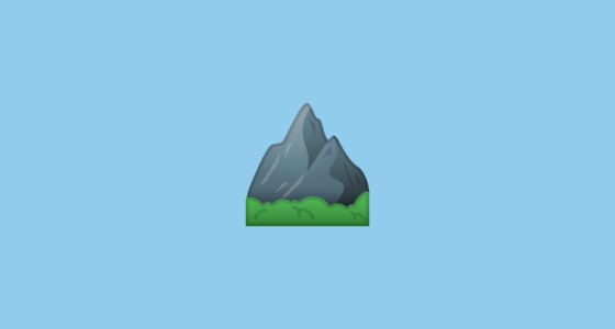 ⛰️ Montaña Emoji on Google Noto Color Emoji Android 8.0