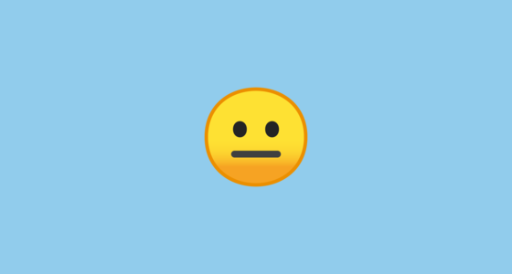 😐 Cara Neutral Emoji on Google Noto Color Emoji Android 8.0