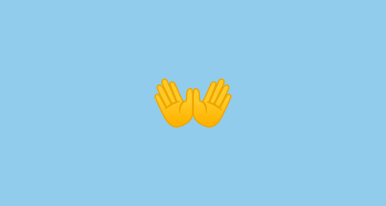 👐 Open Hands Emoji on Google Noto Color Emoji Android 8.0