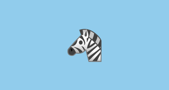 🦓 Zebra Emoji on Google Noto Color Emoji Android 8.0