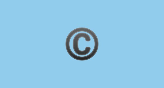 ©️ Copyright Emoji on Google Noto Color Emoji Android 8.1