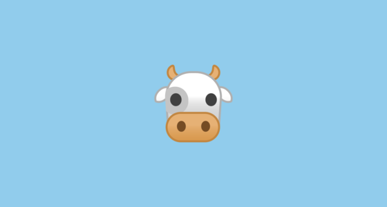 🐮 Rosto De Vaca Emoji on Google Noto Color Emoji Android 8.1