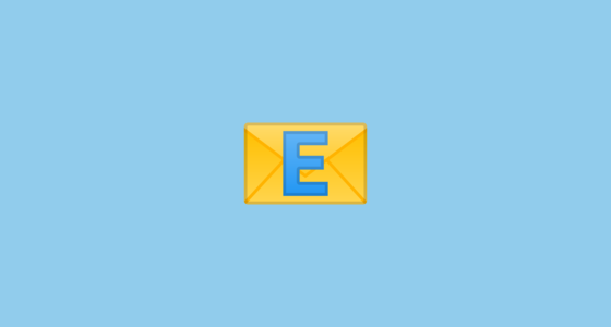 📧 E-Mail Emoji on Google Noto Color Emoji Android 8.1