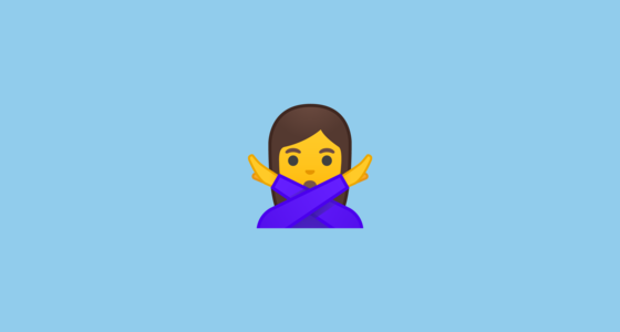 🙅 Person Gesturing No Emoji on Google Noto Color Emoji Android 8.1