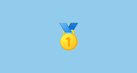 🥇 1st Place Medal Emoji on Google Noto Color Emoji Android 8.1