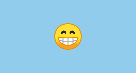 😁 Visage Souriant Aux Yeux Rieurs Emoji on Google Noto Color Emoji ...