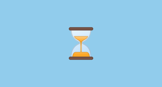 ⏳ Hourglass Not Done Emoji on Google Noto Color Emoji Android 8.1