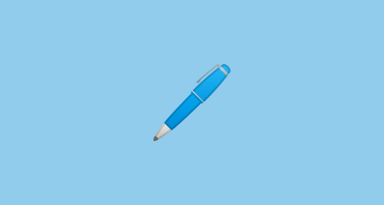 🖊️ Pen Emoji on Google Noto Color Emoji Android 8.1