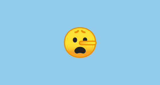 🤥 Visage De Menteur Emoji on Google Noto Color Emoji Android 8.1
