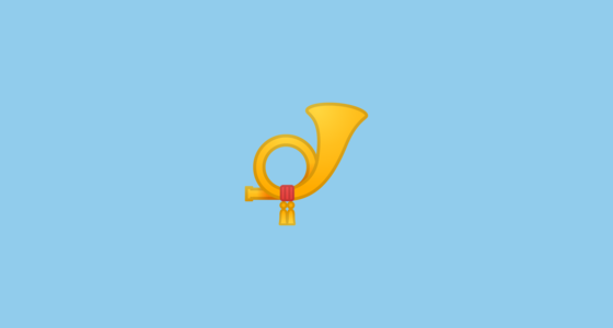 📯 Corno Postale Emoji on Google Noto Color Emoji Android 8.1