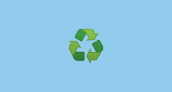 ♻️ Símbolo De Reciclaje Emoji on Google Noto Color Emoji Android 9.0