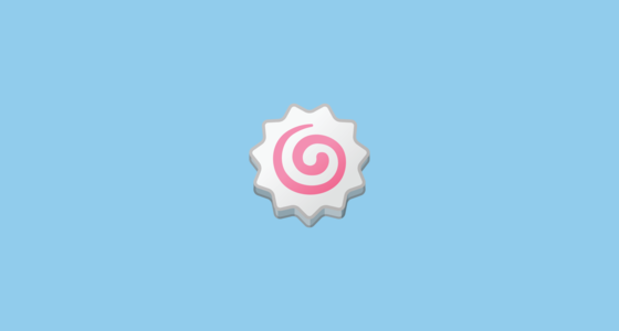 🍥 Fish Cake with Swirl Emoji on Google Noto Color Emoji Android 9.0