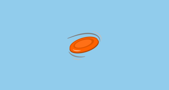 🥏 Disco Volador Emoji on Google Noto Color Emoji Android 9.0