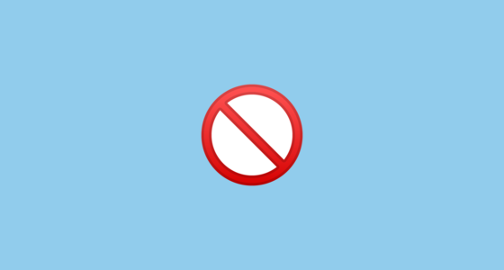 🚫 Prohibited Emoji on Google Noto Color Emoji Android 9.0