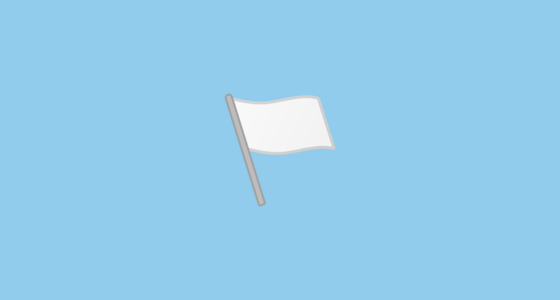 🏳️ White Flag Emoji on Google Noto Color Emoji Android 9.0