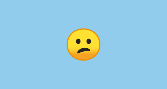 😕 Confused Face Emoji on Google Noto Color Emoji Android 10.0