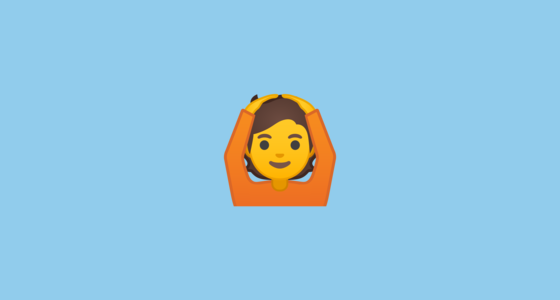 🙆 Persona Haciendo El Gesto De "De Acuerdo" Emoji on Google Noto Color ...