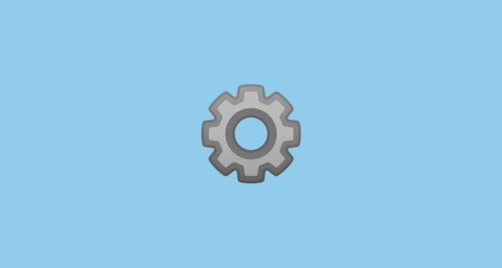 ⚙️ Engranaje Emoji on Google Noto Color Emoji Android 10.0