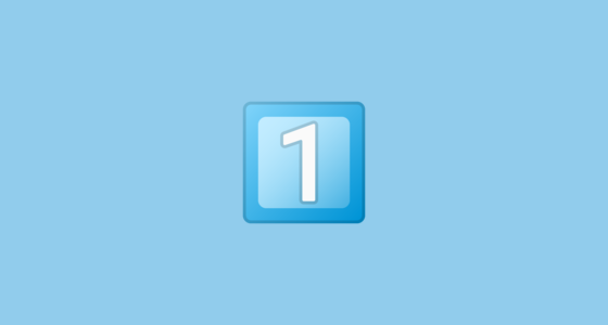 1️⃣ Keycap Digit One Emoji on Google Noto Color Emoji Android 10.0