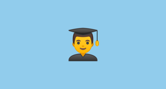 👨‍🎓 Estudante Emoji on Google Noto Color Emoji Android 10.0