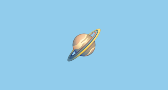 🪐 Ringed Planet Emoji on Google Noto Color Emoji Android 10.0