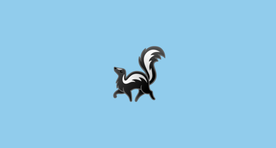 🦨 Skunk Emoji on Google Noto Color Emoji Android 10.0
