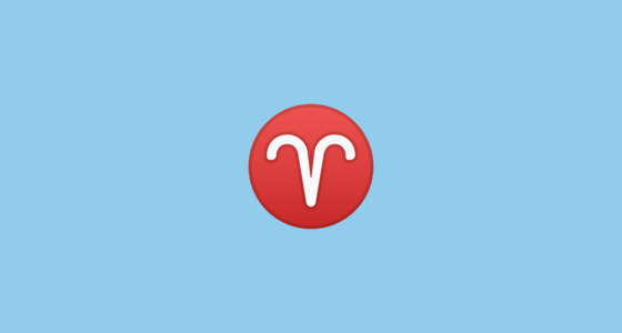 ♈ Aries Emoji on Google Noto Color Emoji Android 11.0