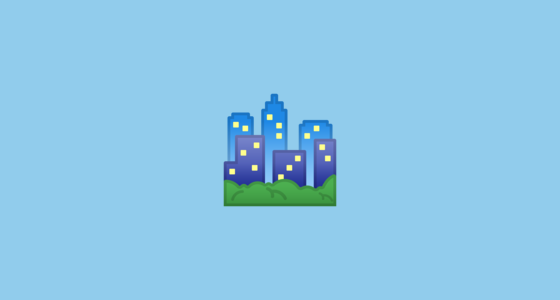 🏙️ Paisaje Urbano Emoji on Google Noto Color Emoji Android 11.0
