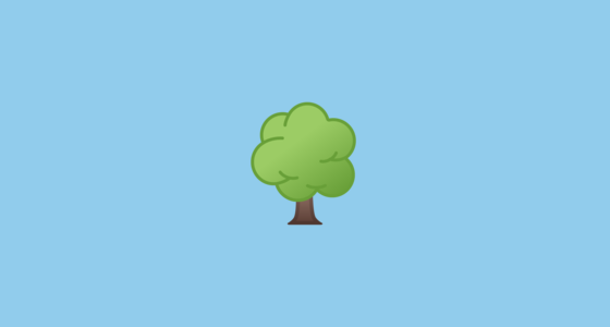🌳 Árvore Caidiça Emoji on Google Noto Color Emoji Android 11.0