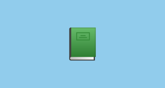 📗 Green Book Emoji on Google Noto Color Emoji Android 11.0