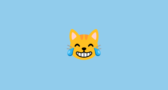 😹 Gato Llorando De Risa Emoji on Google Noto Color Emoji Android 12.0