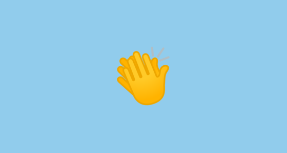👏 Klappende Handen Emoji on Google Noto Color Emoji Android 12.0