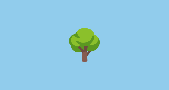 🌳 Deciduous Tree Emoji on Google Noto Color Emoji Android 12.0