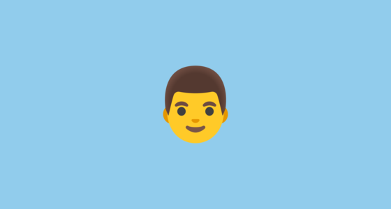 👨 男人 Emoji on Google Noto Color Emoji Android 12.0
