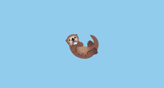 🦦 Nutria Emoji on Google Noto Color Emoji Android 12.0