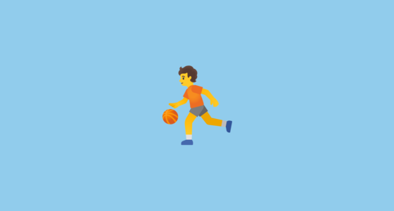 ⛹️ Persona Botando Un Balón Emoji on Google Noto Color Emoji Android 12.0