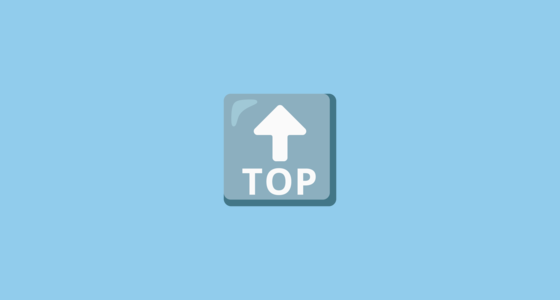 🔝 Flecha Top Emoji on Google Noto Color Emoji Android 12.0