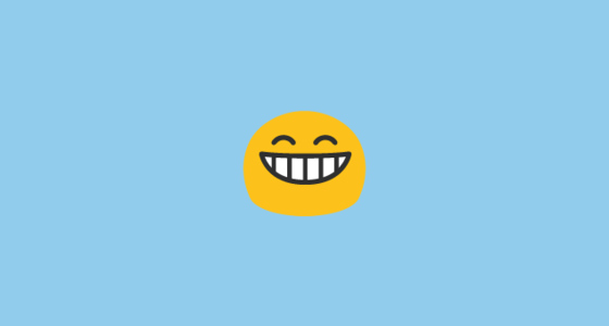 😁 Beaming Face with Smiling Eyes Emoji on Google Noto Color Emoji ...
