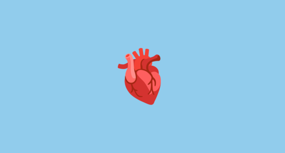 🫀 Anatomical Heart Emoji on Google Noto Color Emoji Android 12L
