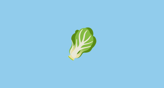 🥬 绿叶蔬菜 Emoji on Google Noto Color Emoji Android 12L