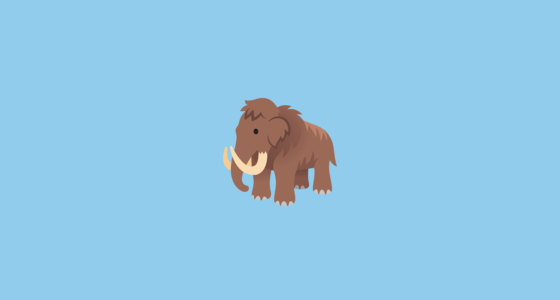 🦣 Mamut Emoji on Google Noto Color Emoji Android 12L
