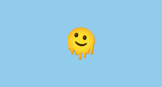 🫠 Cara Derretida Emoji on Google Noto Color Emoji Android 12L