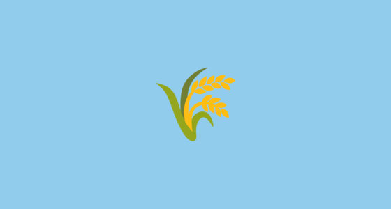 🌾 Sheaf of Rice Emoji on Google Noto Color Emoji Android 12L