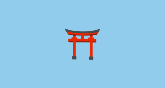 ⛩️ Shinto Shrine Emoji on Google Noto Color Emoji Android 12L