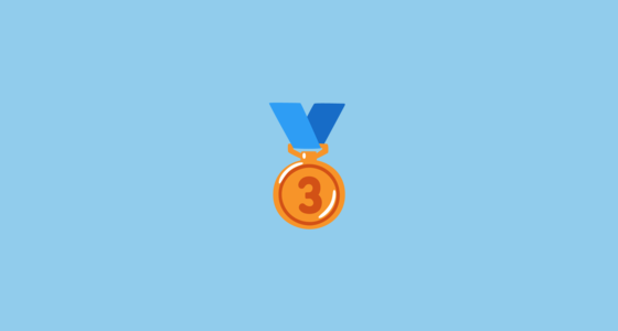 🥉 3rd Place Medal Emoji on Google Noto Color Emoji 15.0